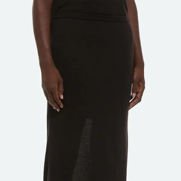 Helmut Lang Sheer Layered Midi Skirt