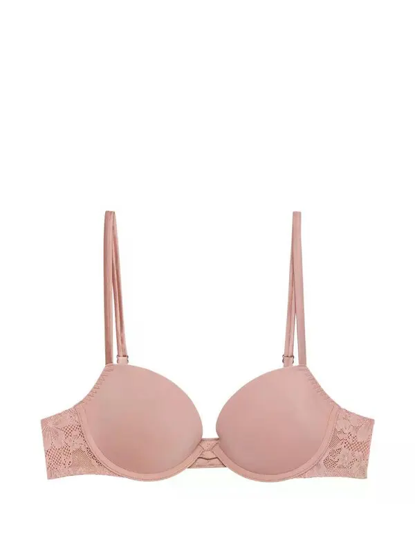 Fleur Du Mal Demi Lace Moulded Bra - Pink