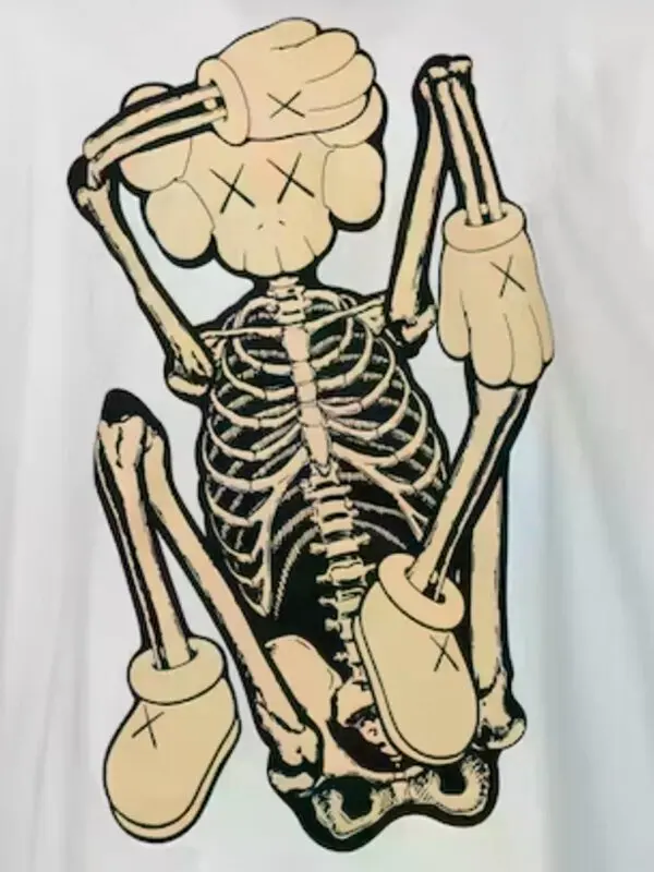 KAWS Skeleton-print T-shirt - White