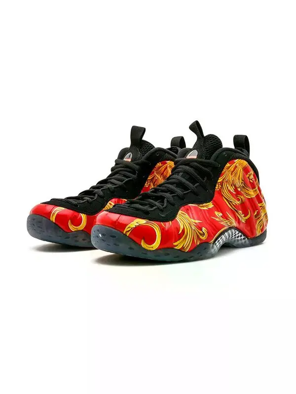 Nike X Supreme Air Foamposite One Sneakers - Red