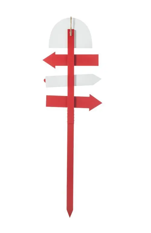 GLITZHOME 41.75"h Valentine's Wooden Rainbow Word Sign Yard Stake