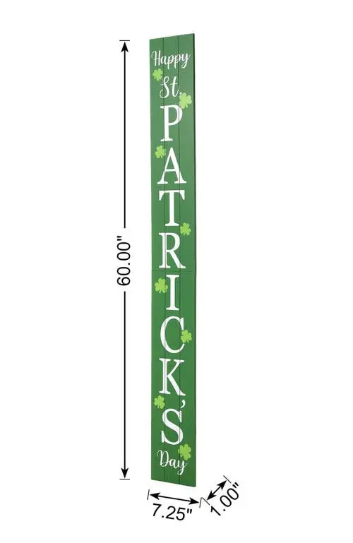 GLITZHOME 60"l Wooden St. Patrick's Porch Sign