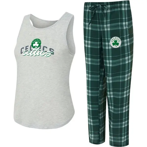 CONCEPTS SPORT Boston Celtics Regulate Tank & Pant Set - Green