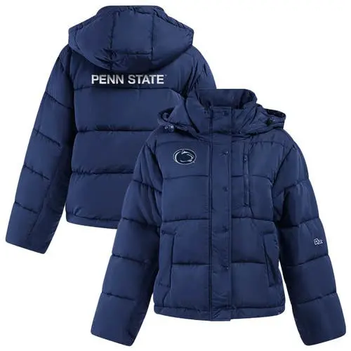 HYPE AND VICE Penn State Nittany Lions Full-zip Puffer Jacket - Navy