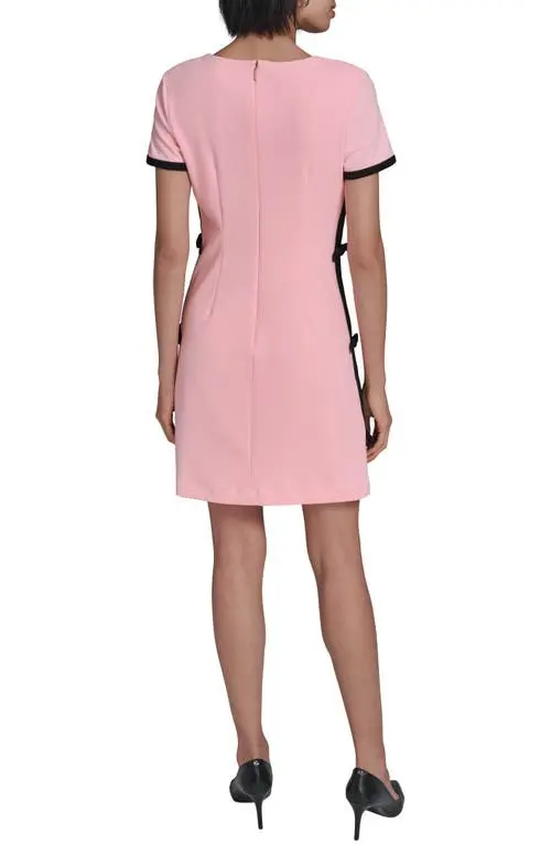 Karl Lagerfeld Bow Shift Dress - Almond Blossom Black