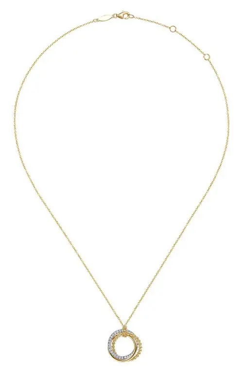 GABRIEL & CO. 14k Gold Diamond Linked Pendant Necklace