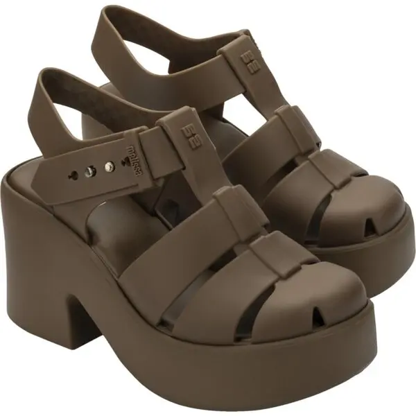 Melissa Lulu Platform Fisherman Sandal - Brown