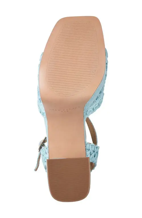 Marc Fisher Chayse Ankle Strap Platform Sandal - Light Blue