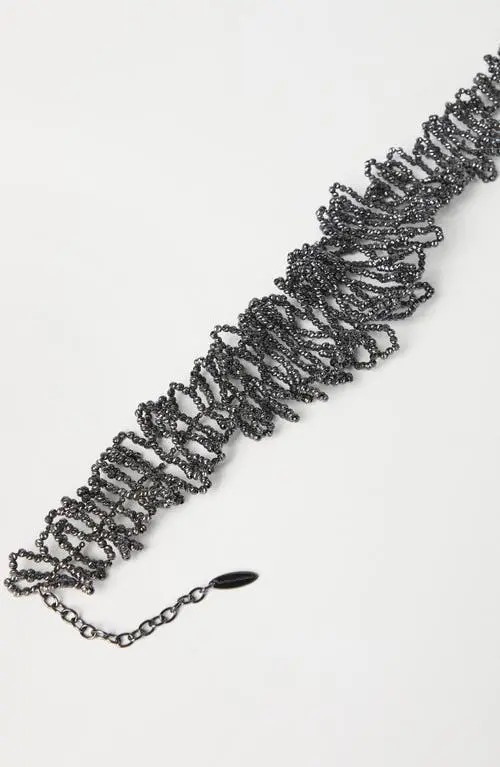 Brunello Cucinelli Sterling Silver Choker Necklace