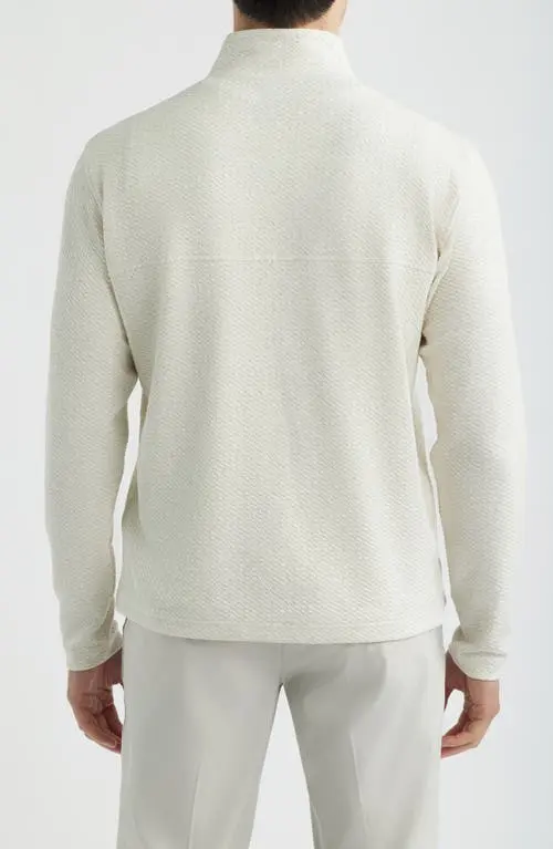 Johnnie-o Ransel Quarter Snap Placket Pullover - Cream