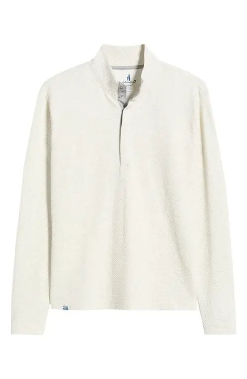 Johnnie-o Ransel Quarter Snap Placket Pullover - Cream