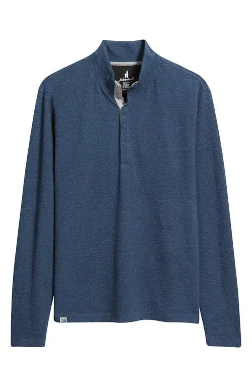 Johnnie-o Ransel Quarter Snap Placket Pullover - Navy