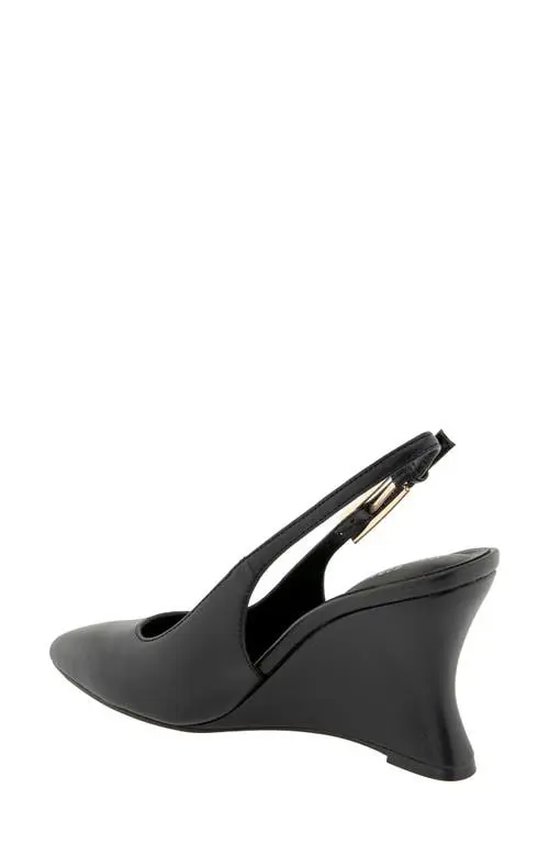 Bcbgmaxazria Xyla Slingback Pointed Toe Wedge Pump - Black
