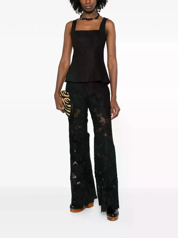 Sandro Floral Lace Trousers