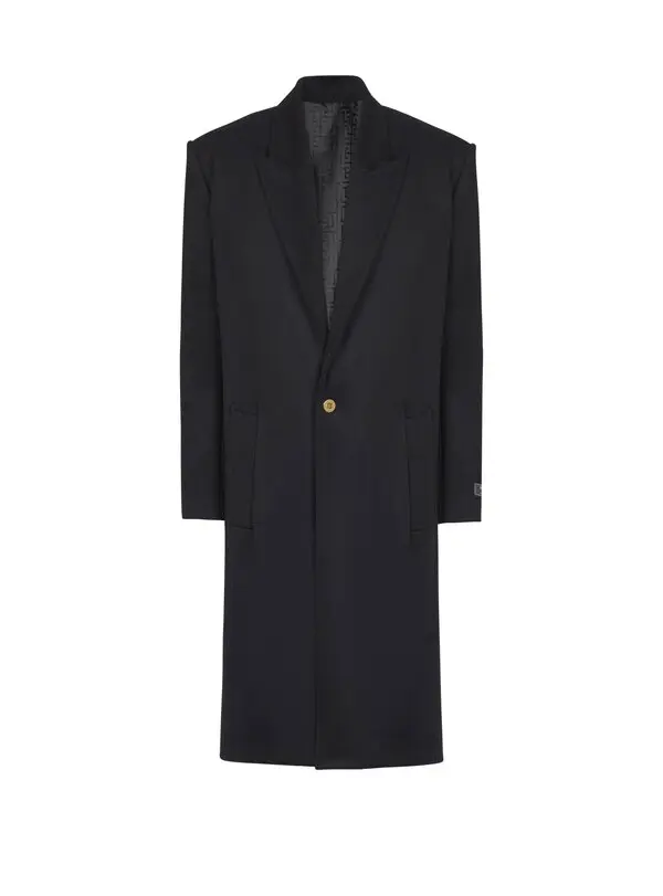 Balmain Oversized Wool And Cashmere Coat