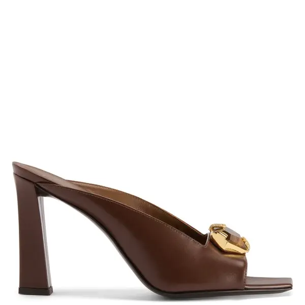 GIUSEPPE ZANOTTI Mya Iside 90 Mule Sandals - Brown