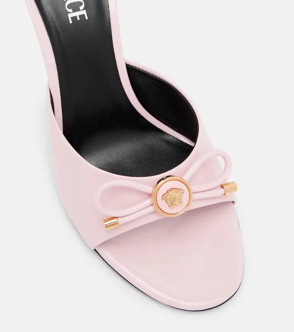 Versace Opera 85 Patent Leather Mules
