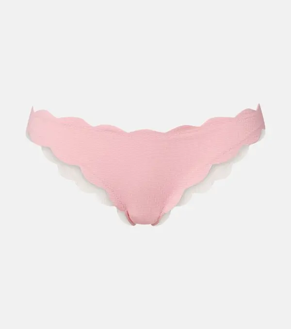 Marysia Antibes Scalloped Bikini Bottom - Pink