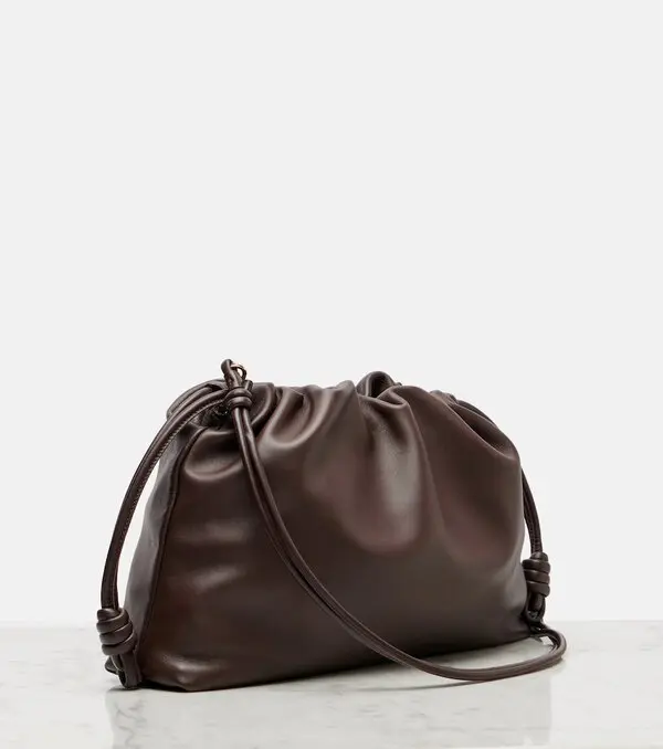 Loewe Flamenco Large Leather Shoulder Bag - Brown