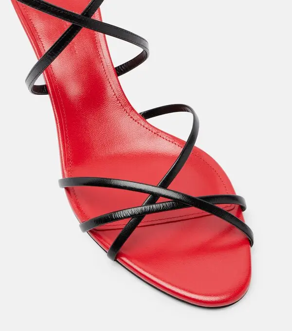Proenza Schouler Uma Leather Slingback Sandals - Red
