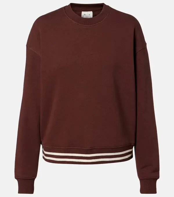 The Upside Striped Cotton Jersey Sweatshirt