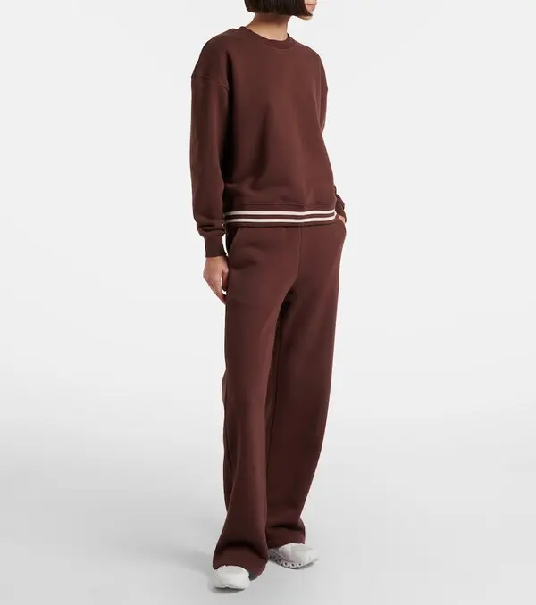 The Upside Striped Cotton Jersey Sweatshirt