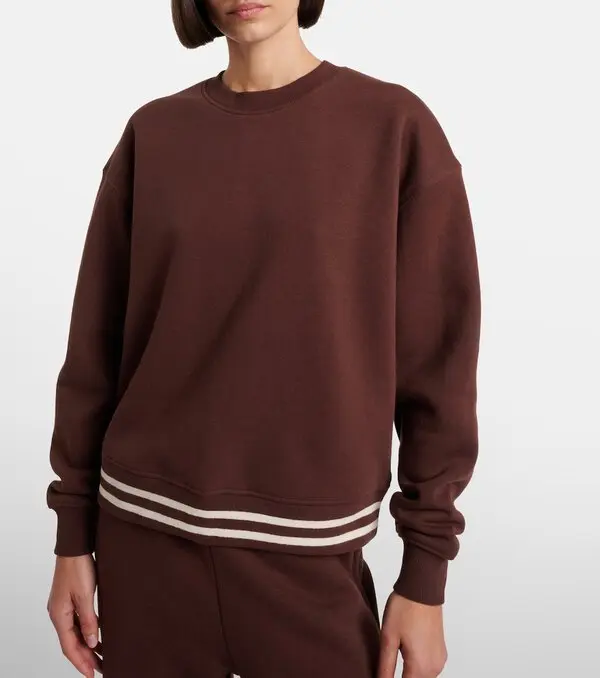 The Upside Striped Cotton Jersey Sweatshirt