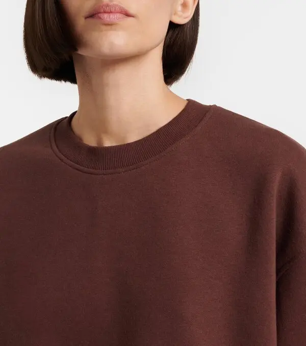 The Upside Striped Cotton Jersey Sweatshirt