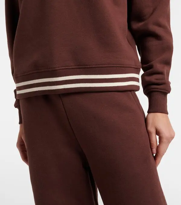 The Upside Striped Cotton Jersey Sweatshirt