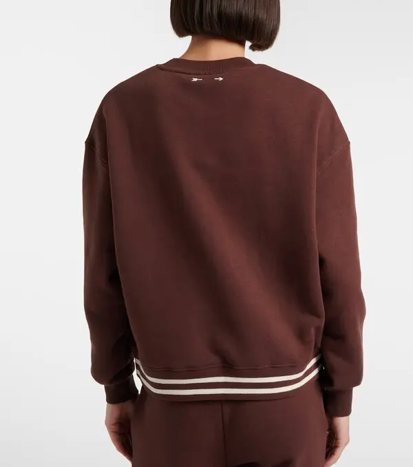 The Upside Striped Cotton Jersey Sweatshirt
