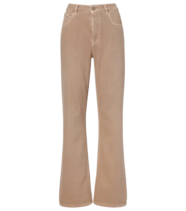 Ag Straight Leg Jeans - Beige