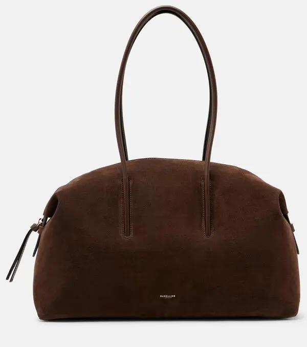 DEMELLIER Stockholm Large Suede Tote Bag - Brown