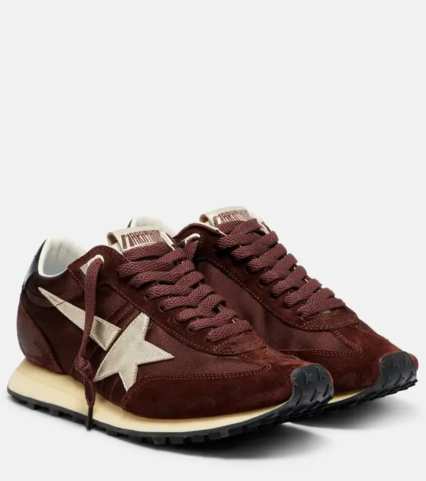 GOLDEN GOOSE Running Marathon Sneakers - Burgundy