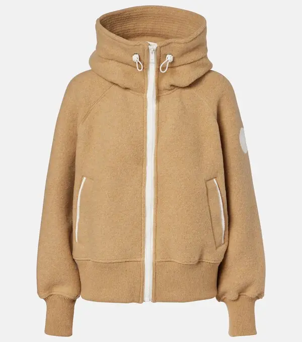 Canada Goose Chilliwack Wool-blend Fleece Bomber Jacket - Beige