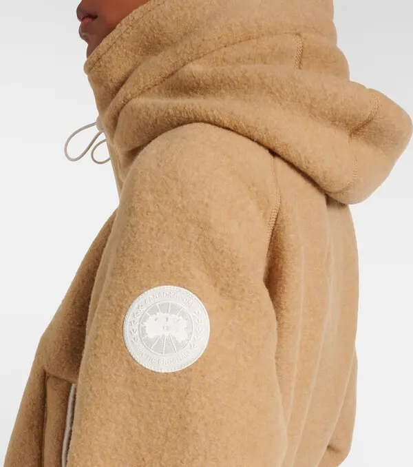 Canada Goose Chilliwack Wool-blend Fleece Bomber Jacket - Beige