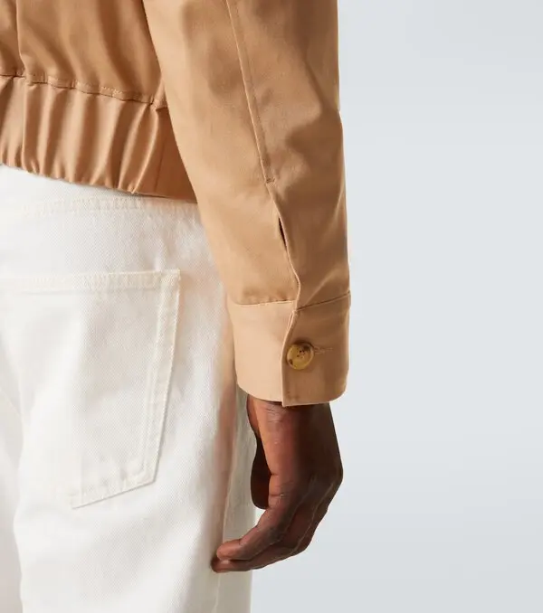 Gabriela Hearst Cotton Blouson Jacket - Beige