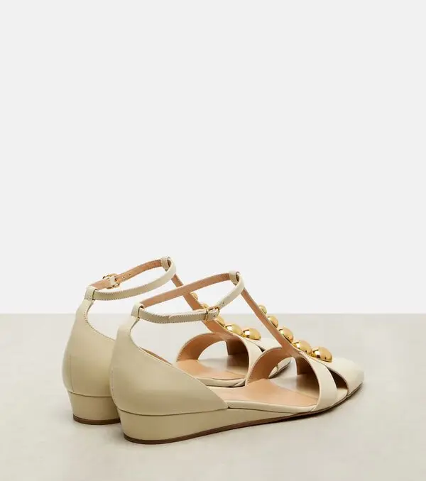 Chloé Embellished Leather Flats