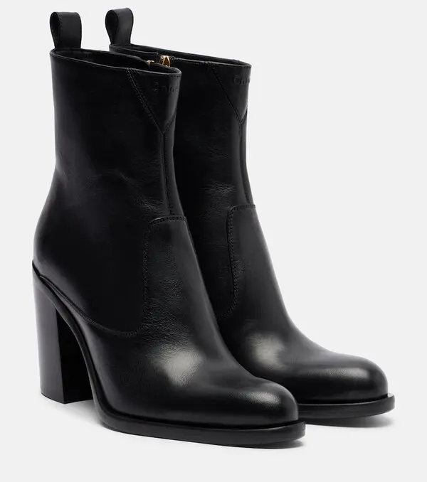 Chloé Phoenix Leather Ankle Boots