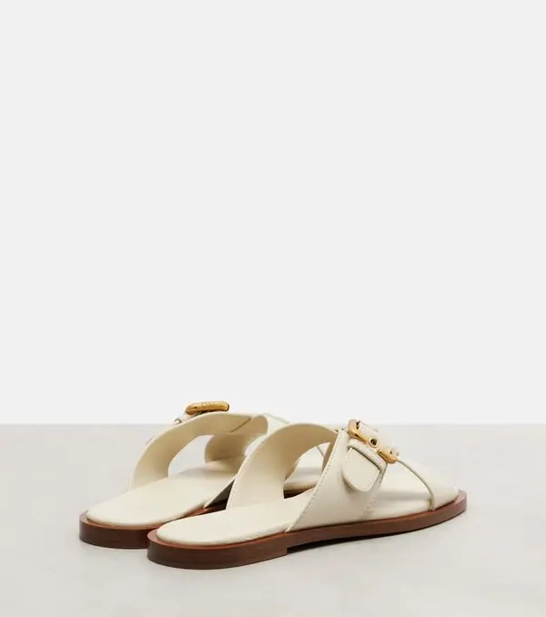 Chloé Nil Leather Sandals - White