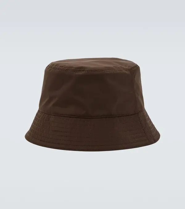 Saint Laurent Logo Bucket Hat - Brown