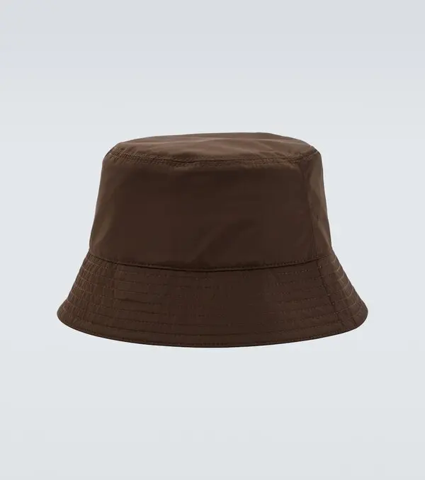 Saint Laurent Logo Bucket Hat - Brown