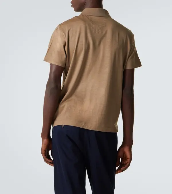 Dunhill Wool And Cashmere Polo Shirt