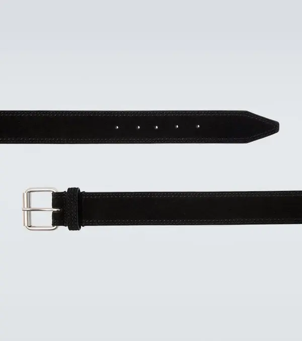 Dries Van Noten Suede Belt - Black