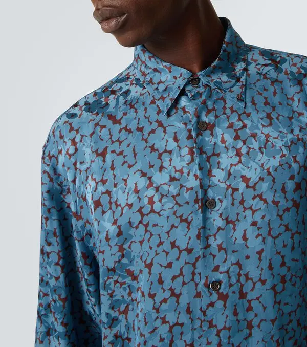 Dries Van Noten Printed Satin Shirt