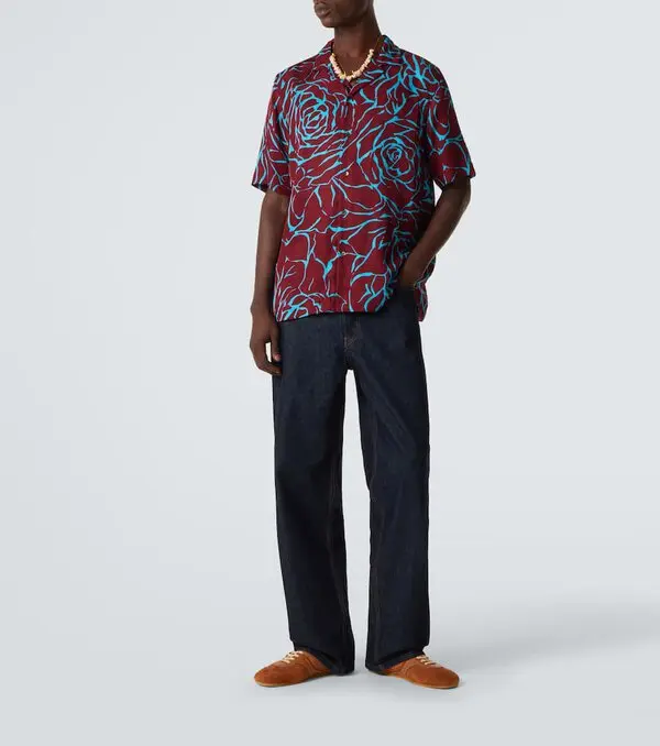 Dries Van Noten Printed Bowling Shirt