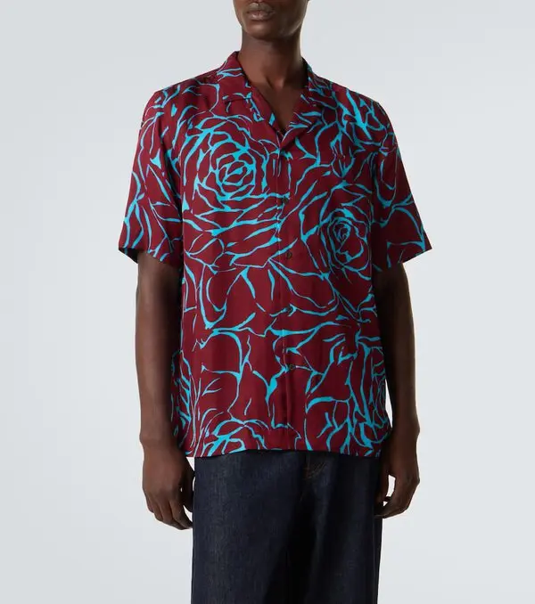 Dries Van Noten Printed Bowling Shirt