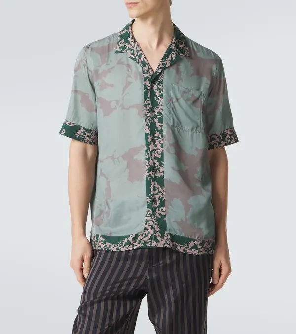 Dries Van Noten Printed Bowling Shirt