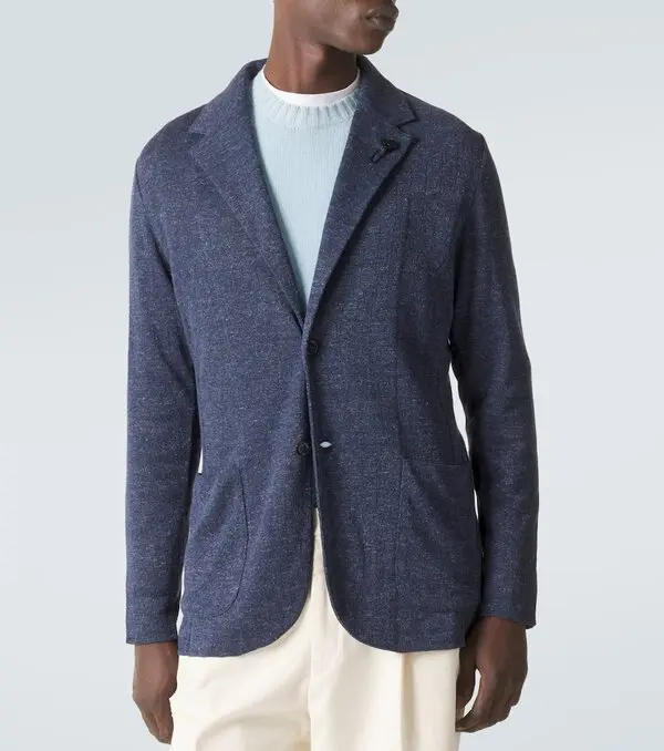 LARDINI Linen And Silk Blazer