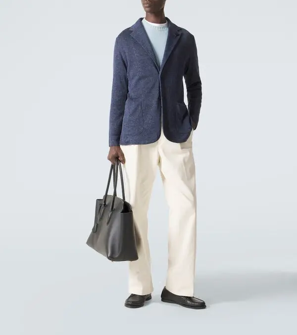 LARDINI Linen And Silk Blazer