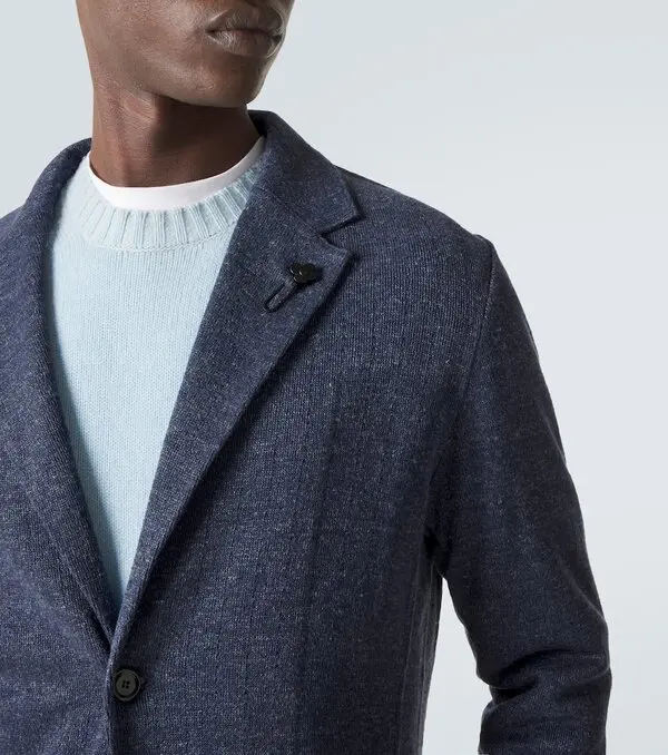 LARDINI Linen And Silk Blazer